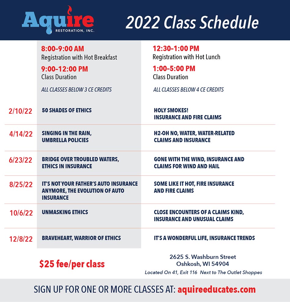 CE Classes | Aquire Educates